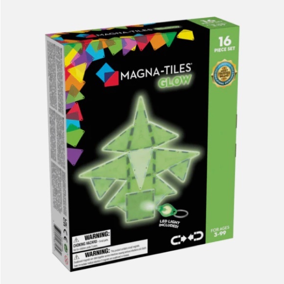 magna-tiles | Toys | Magnatiles Glow Magnet Toy 6 Piece Set Led Light ...